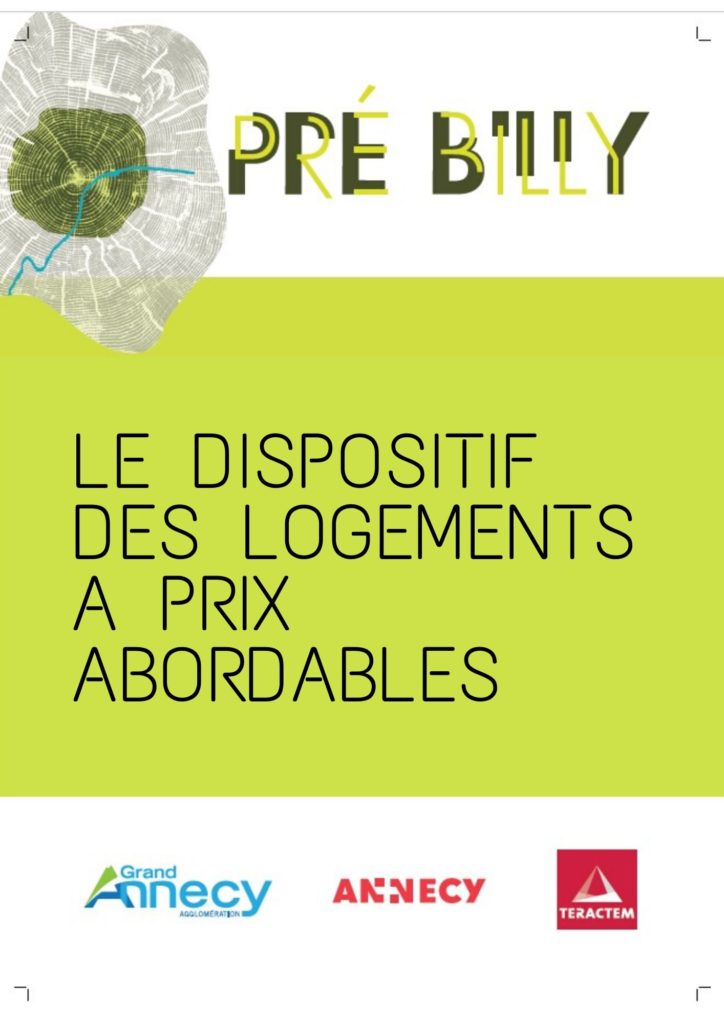 Le dispositif du logement à prix abordable - Pré Billy